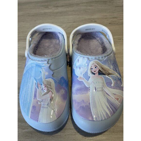 CROCS | Shoes | Crocs Kids Disney Frozen Ii Clog Ice Elsa Girls Size J3 ...